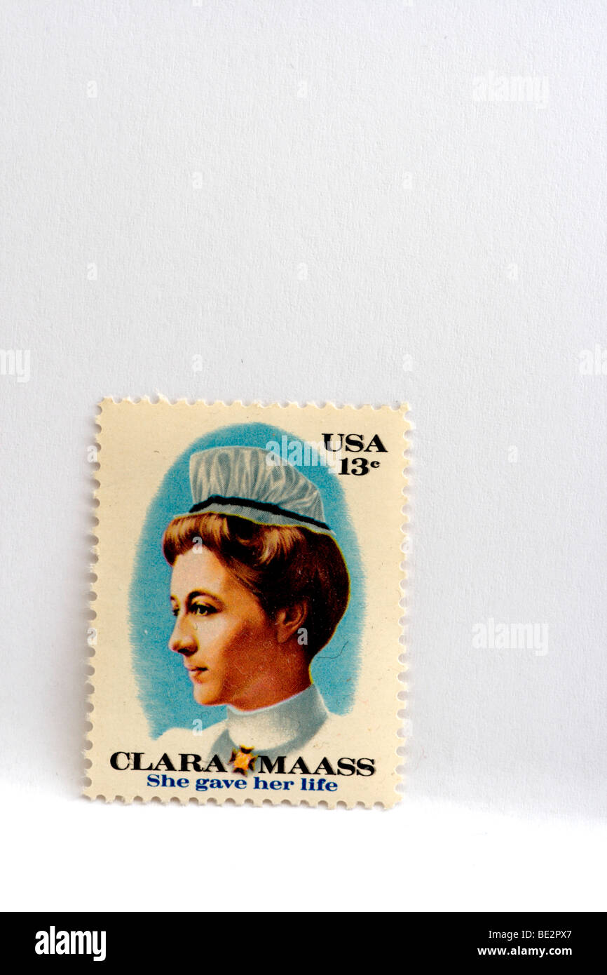 Stamp Clara Maass Stock Photo - Alamy