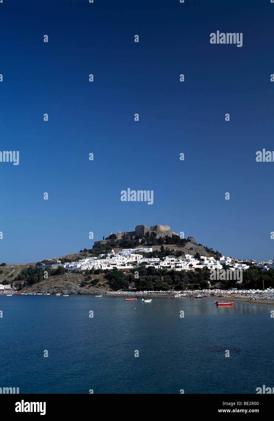 Lindos greece village hi-res stock photography and images - Alamy