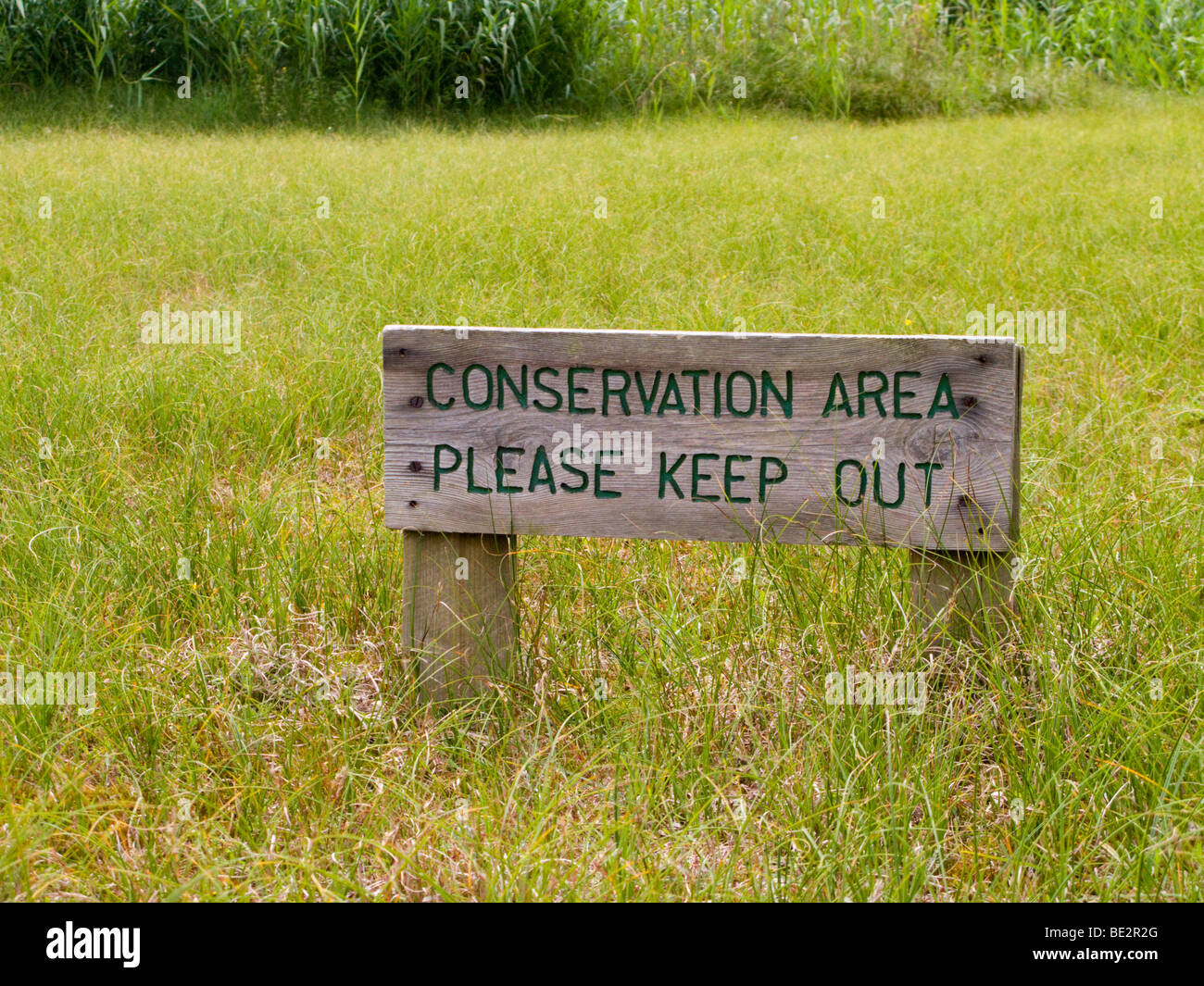 Conservation area keep out sign hi-res stock photography and images - Alamy