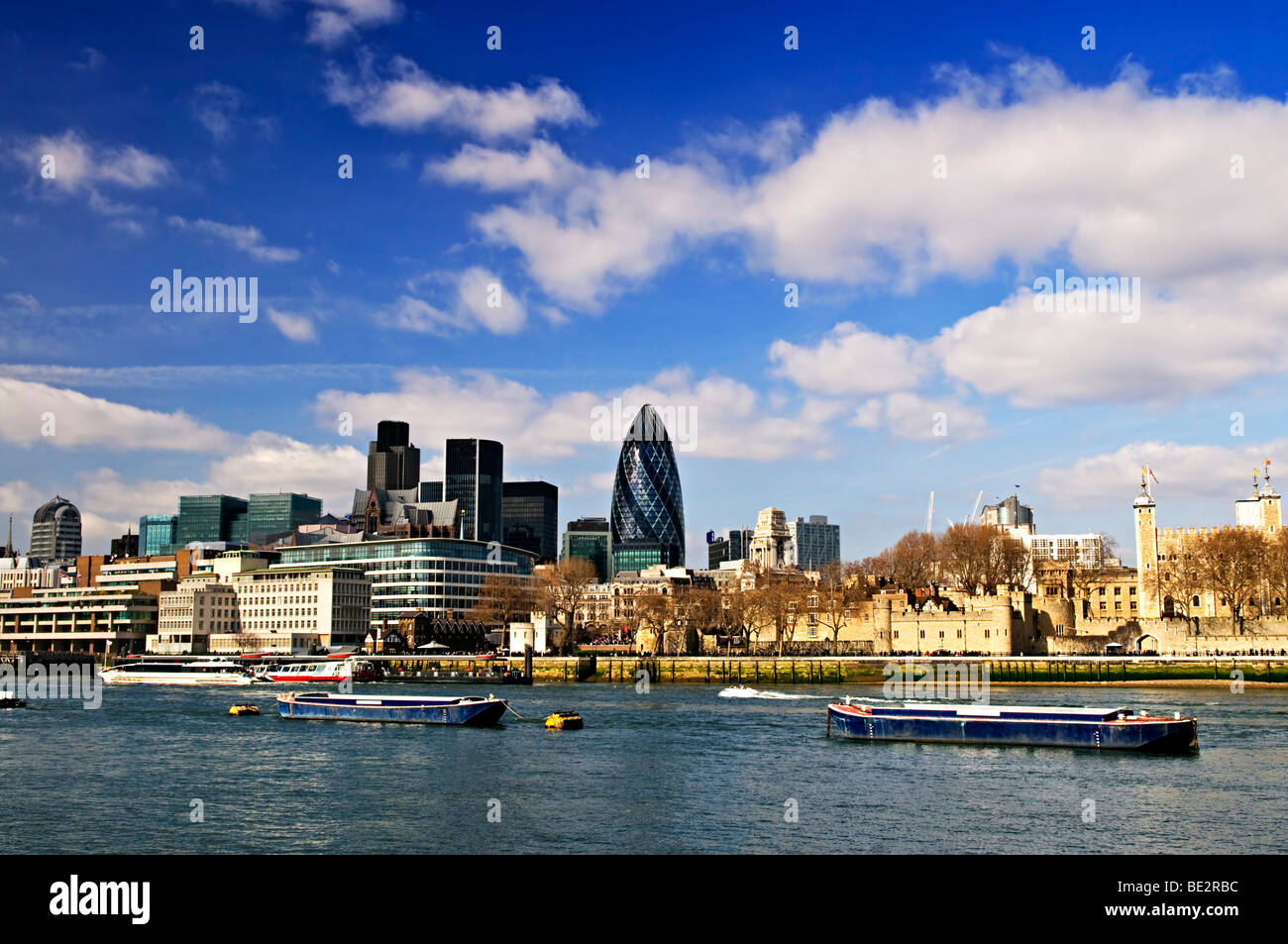 Tower of London skyline view from Thames river Stock Photo - Alamy