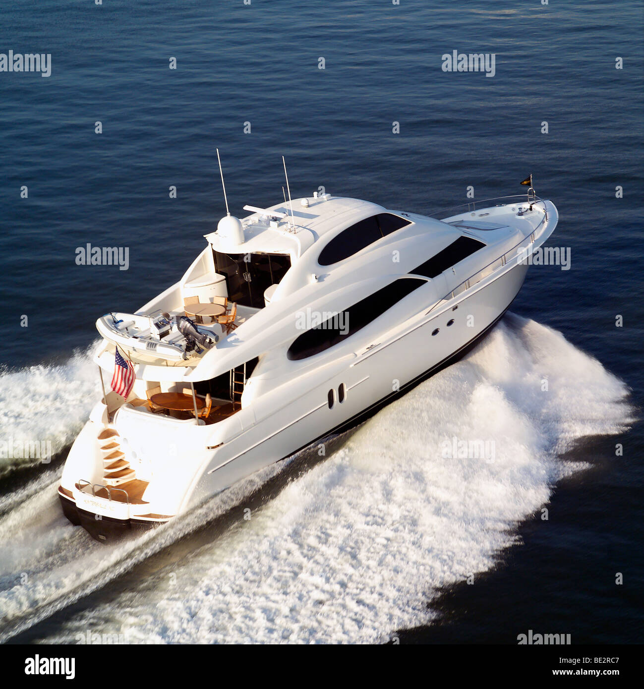 Power boat moving through sea Stock Photo - Alamy