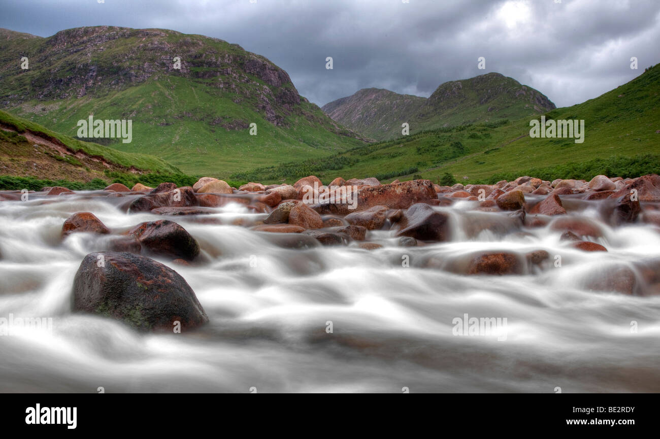 Glen Etive in Glencoe in the Scottish Highlands, Scotland, United ...