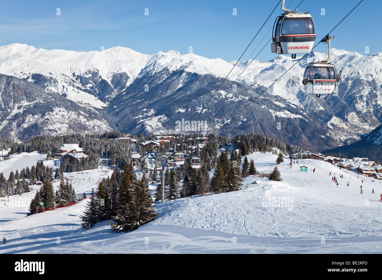 Courchevel valley hi-res stock photography and images - Alamy