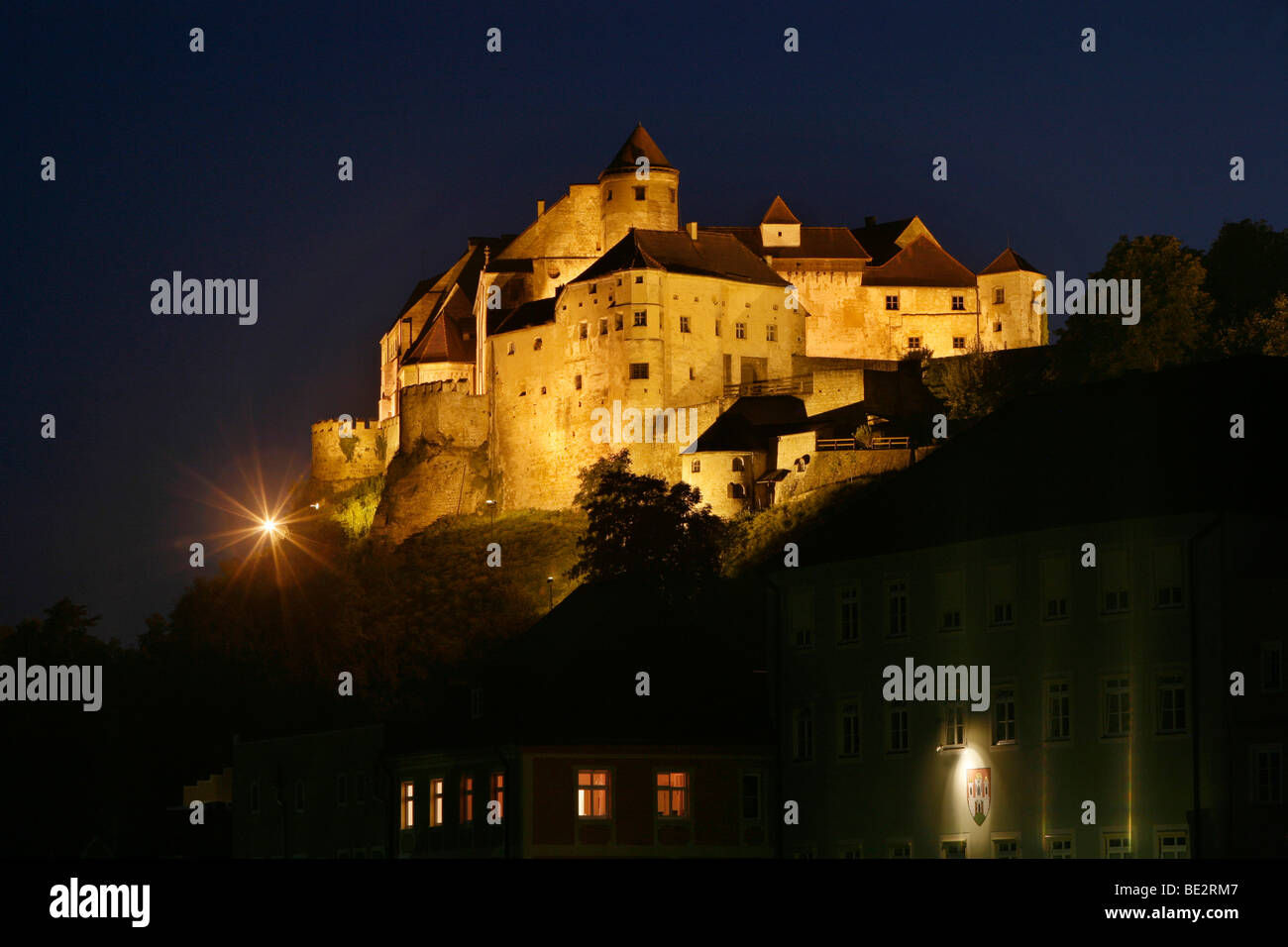 Burghausen Castle Bavaria Night High Resolution Stock Photography and ...