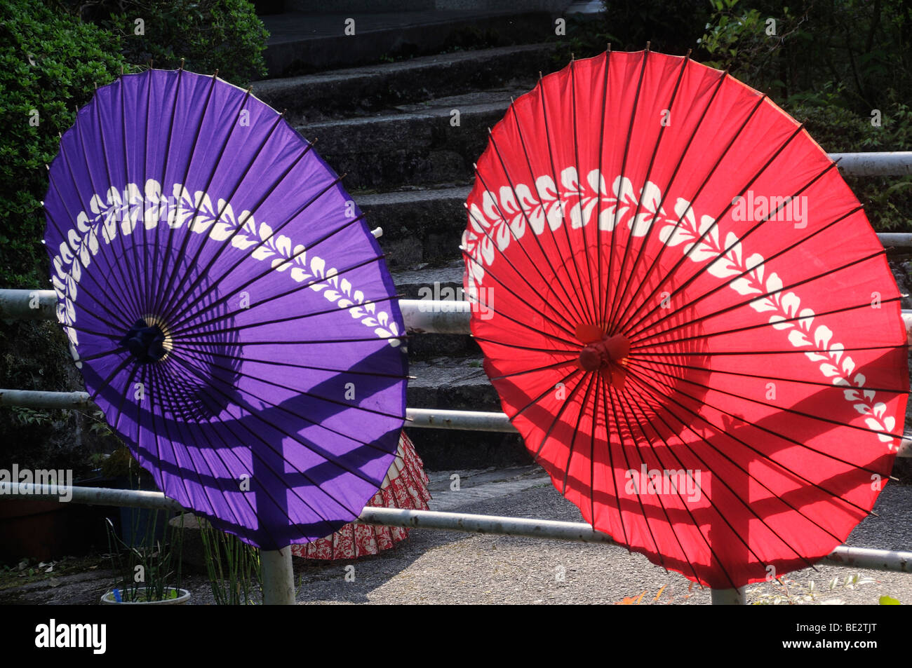 Japanese parasols, Ohara, Japan, Asia Stock Photo - Alamy