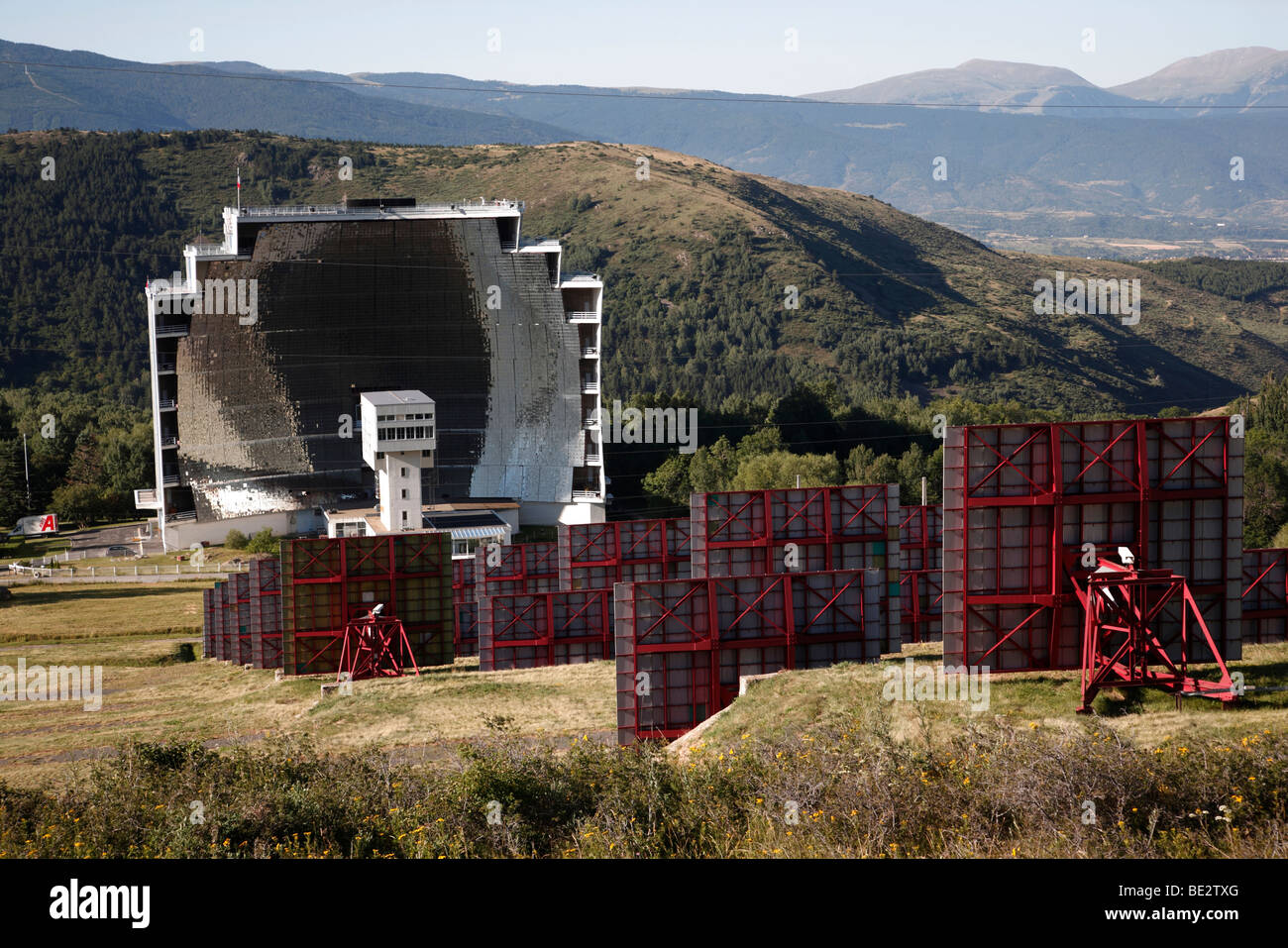 The world's largest solar furnace or Four Solaire at Odeillo in the ...