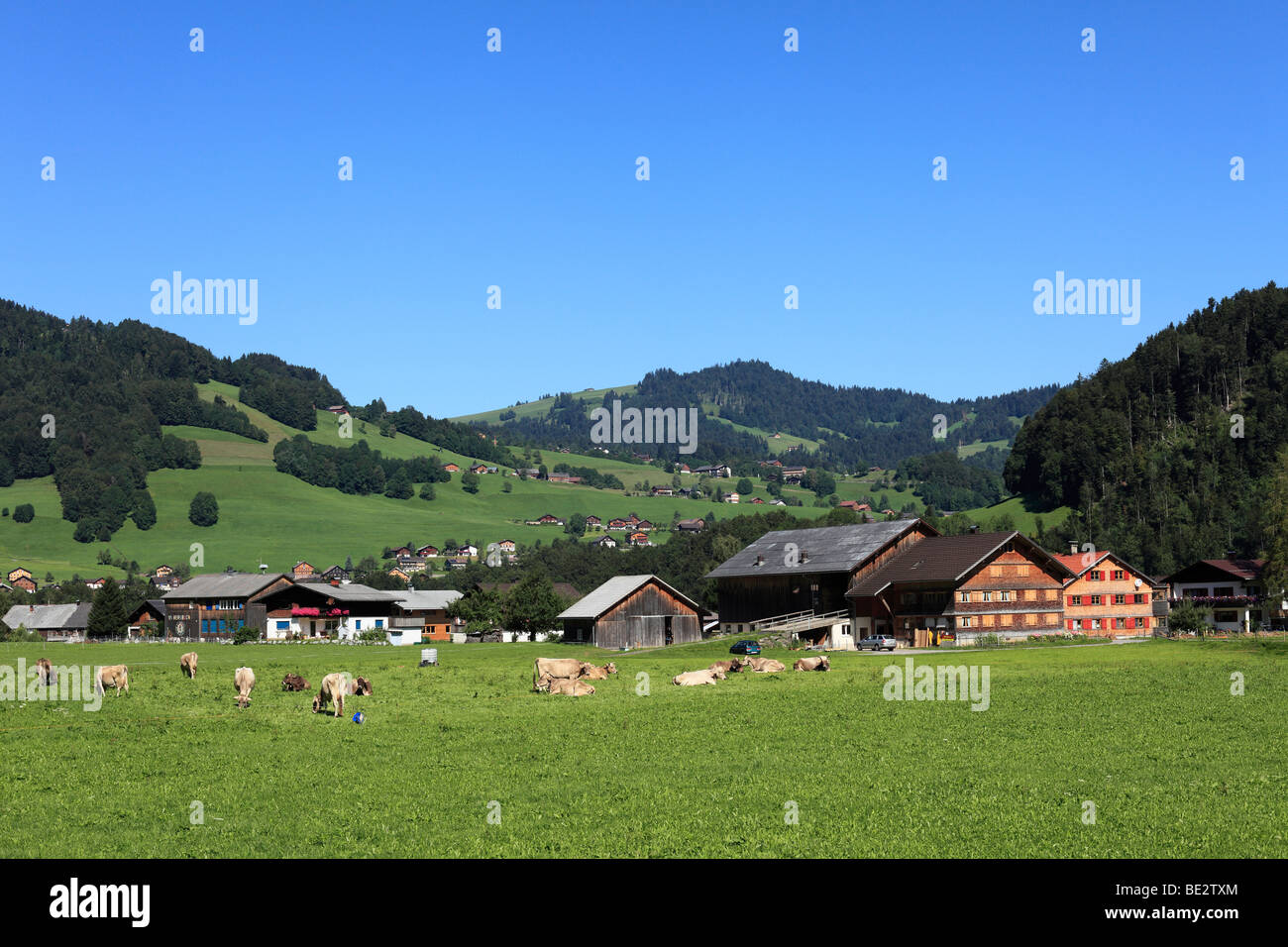 Bersbuch, Bregenz Forest, Bregenzerwald, Vorarlberg, Austria, Europe ...