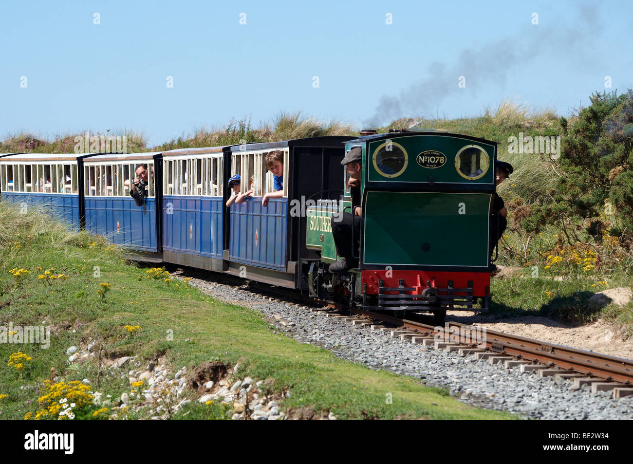 Trains on the Fairbourne Railway, 12.25 inch gauge miniature railway ...