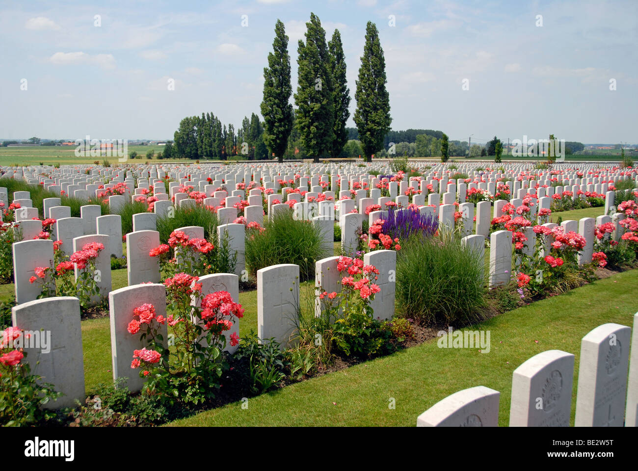 Tyne Cot Commonwealth Cemetery, Passchendaele, near Ypres, Belgium ...