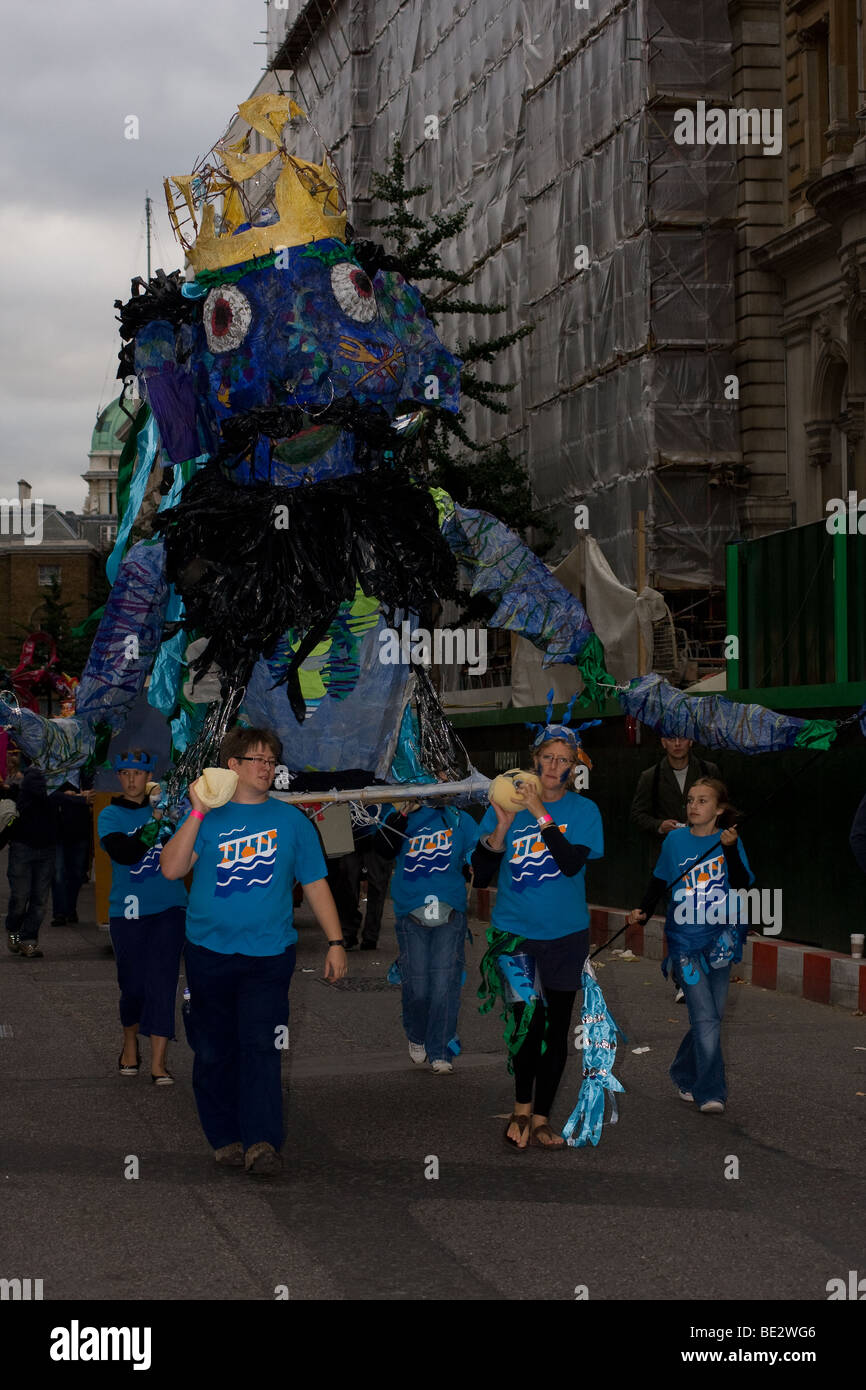 parade procession carnival Thames festival London England UK Europe ...