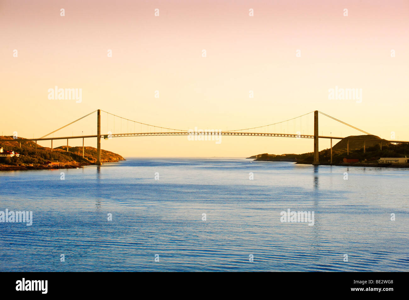 Bridge across Naeroysund, Rorvik, Norway, Scandinavia, Europe Stock ...