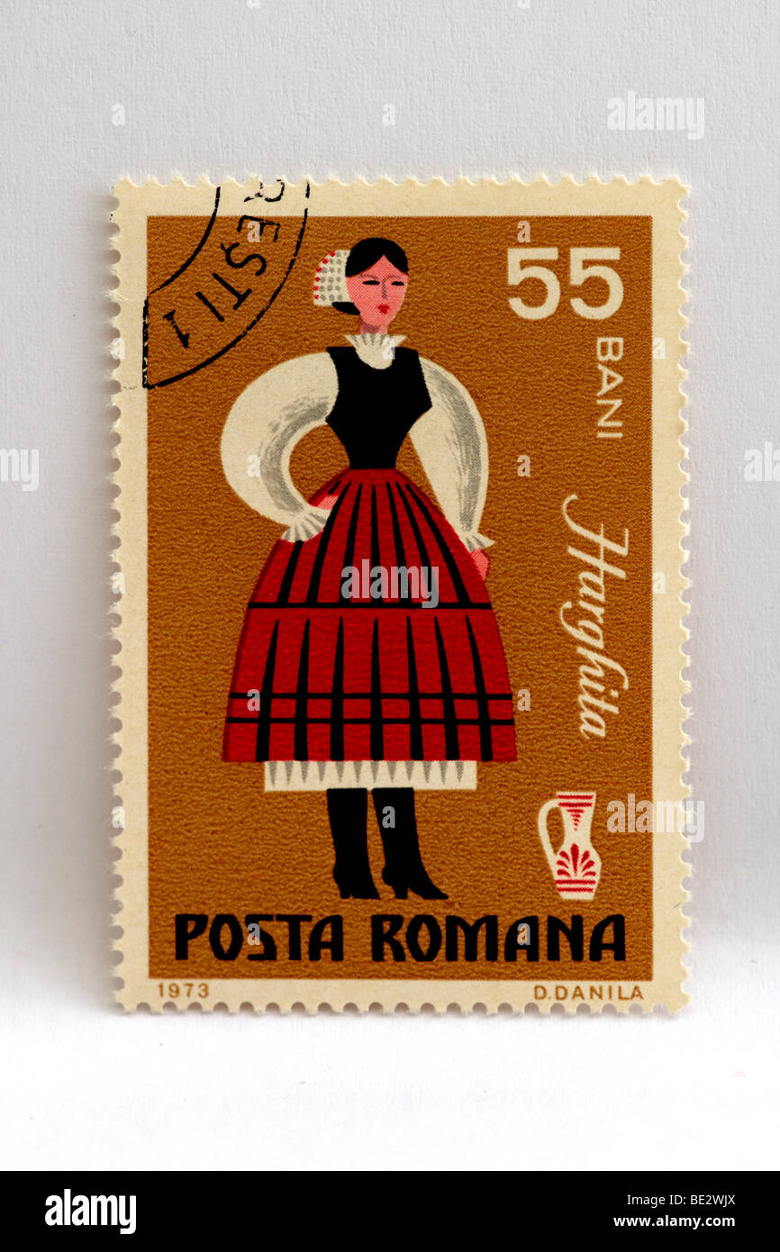Postage stamp romania airmail hi-res stock photography and images - Alamy