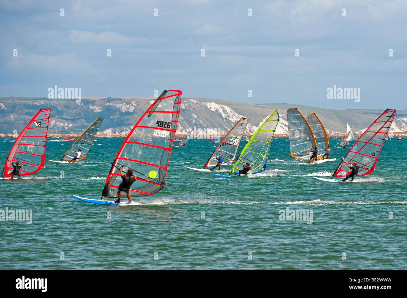 Windsurfers Windsurfing High Resolution Stock Photography and Images ...