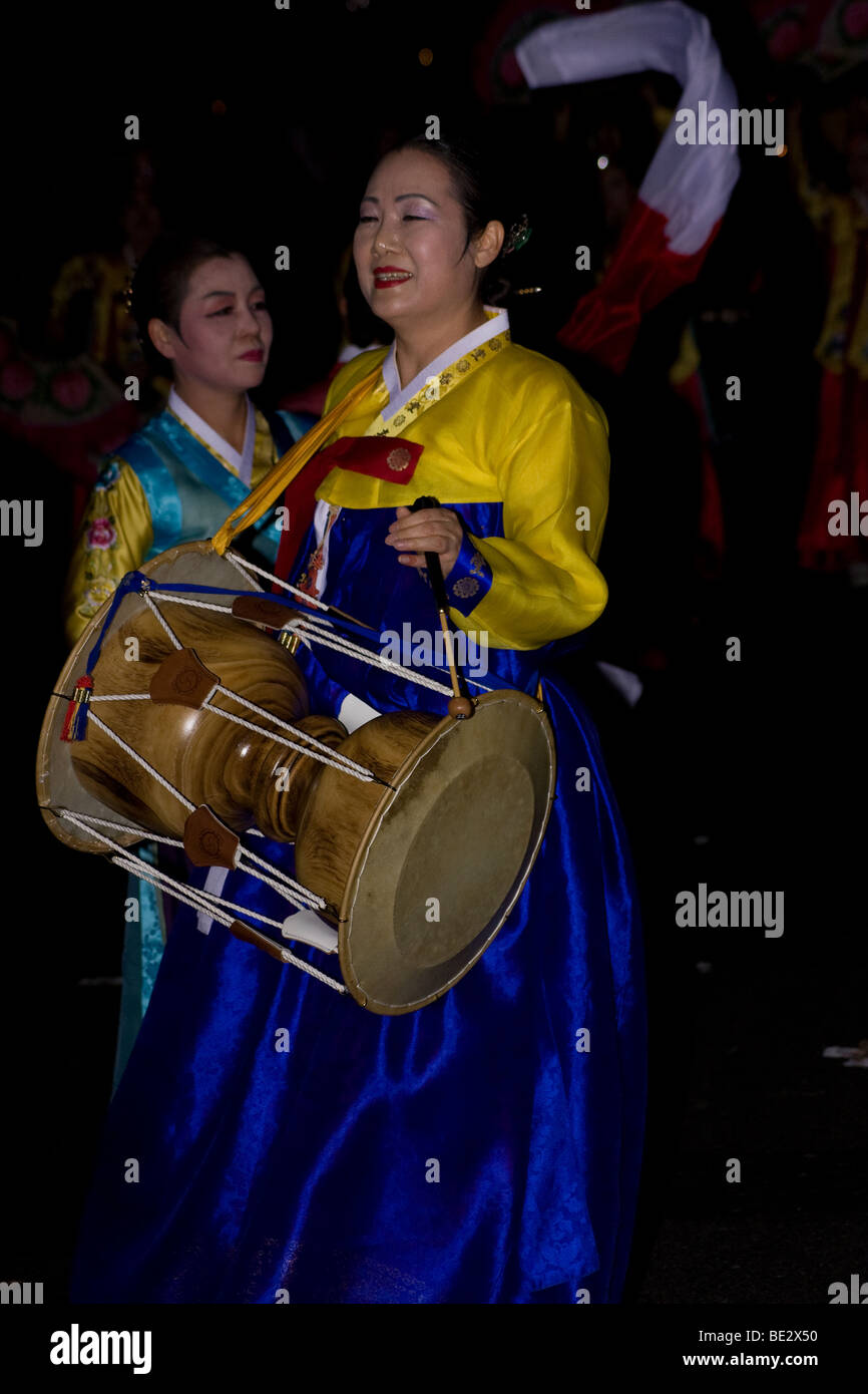 chinese women female traditional fan dance parade procession carnival ...
