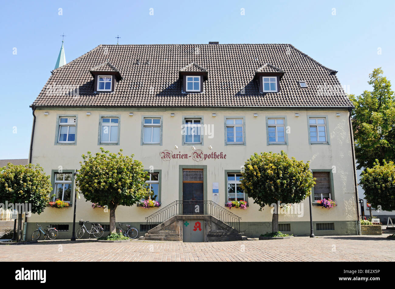 Pharmacy, Market Square, historic town centre, Werl, Soest district ...