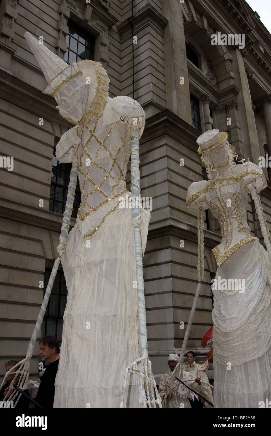 parade procession carnival Thames festival London England UK Europe ...