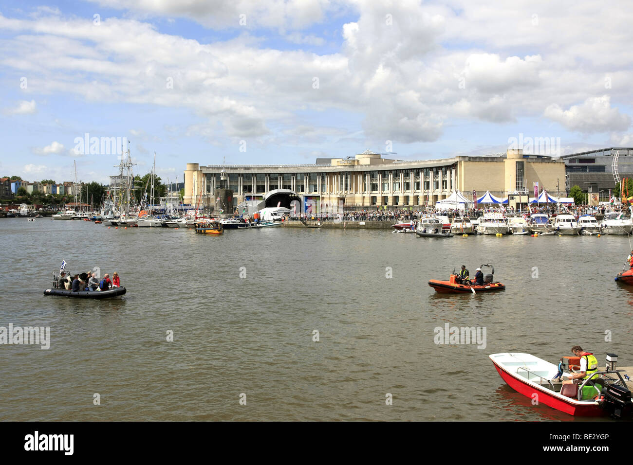 The Floating Harbor area and the Lloyds Building of Bristol City UK ...
