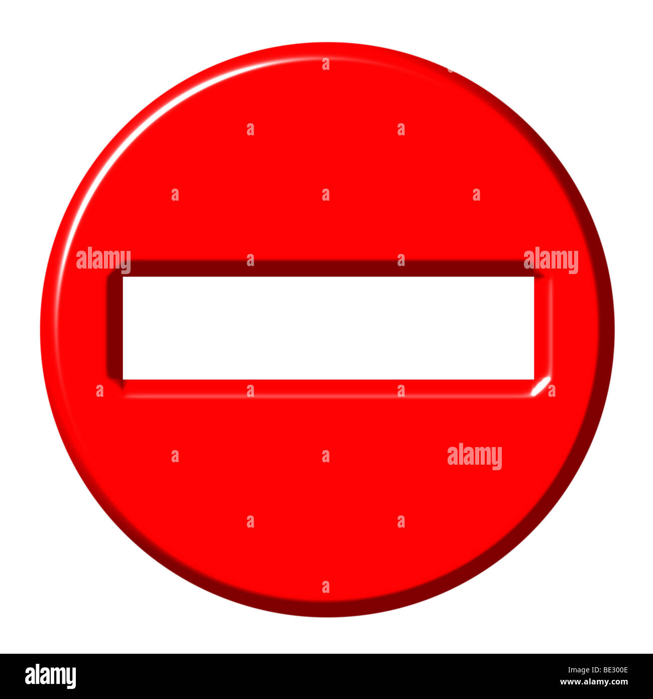 No entry 3d sign Stock Photo - Alamy