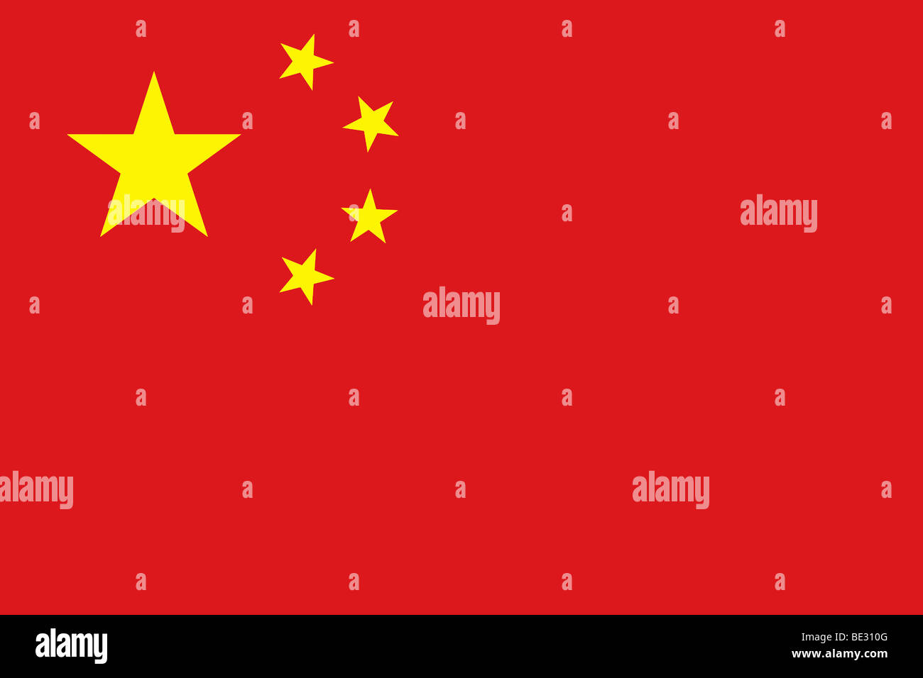 Chinese flag illustration Stock Photo - Alamy