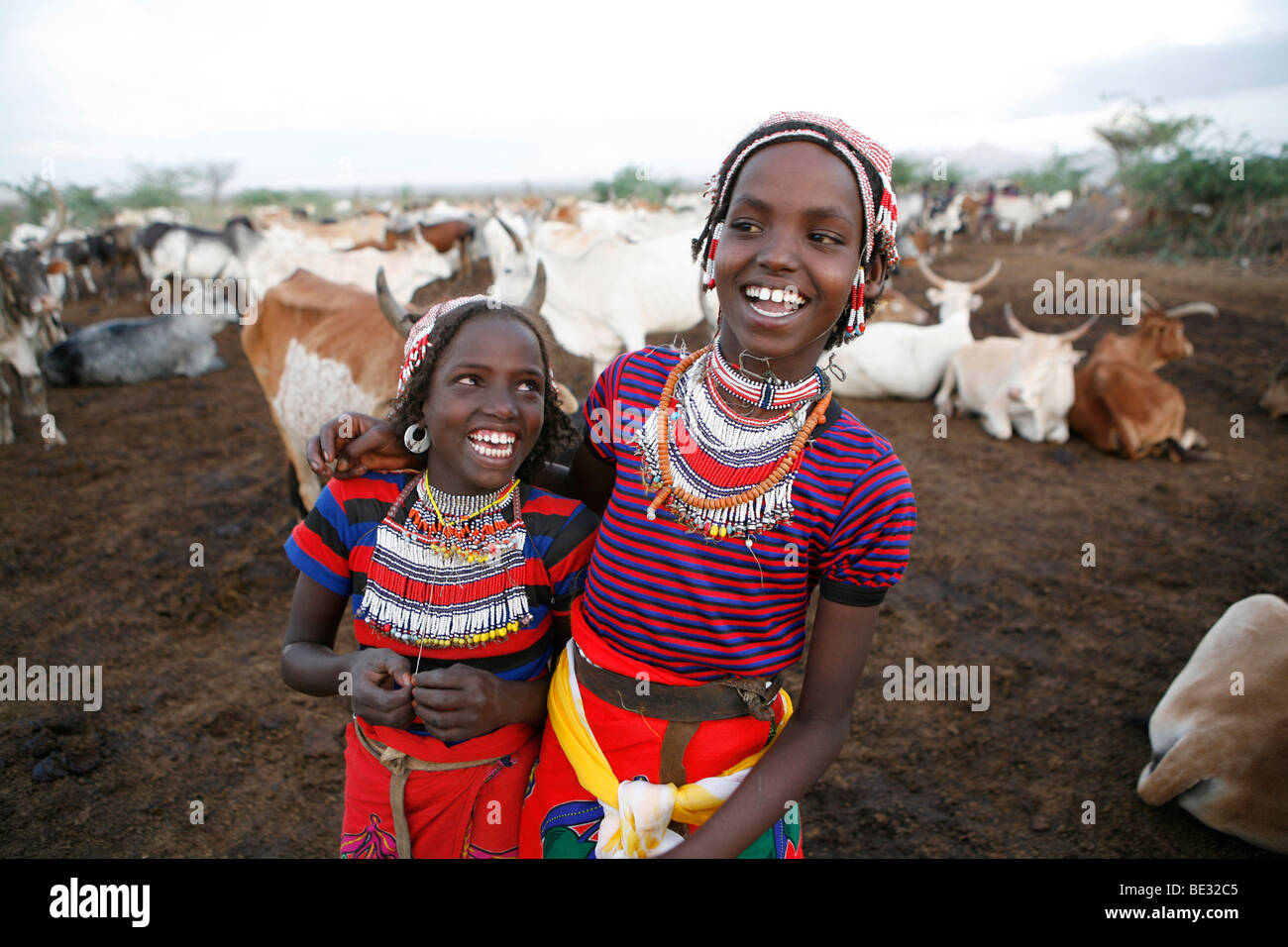 Portrait of a villager in Awash, Afar region in Ethiopia Stock Photo ...