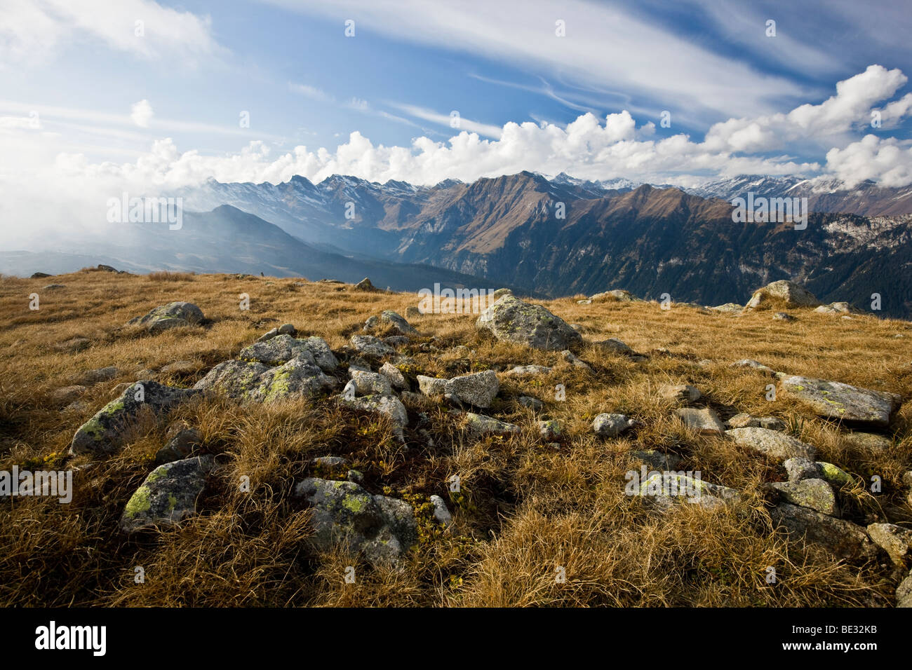 Alto Adige, Jaufenpass, Passo di Monte Giovo, mountain pass, Italy ...