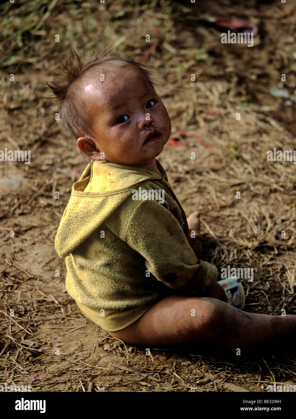 2702. Child of the H'Mung or Meo Hill Tribe, Northern Thailand Stock ...