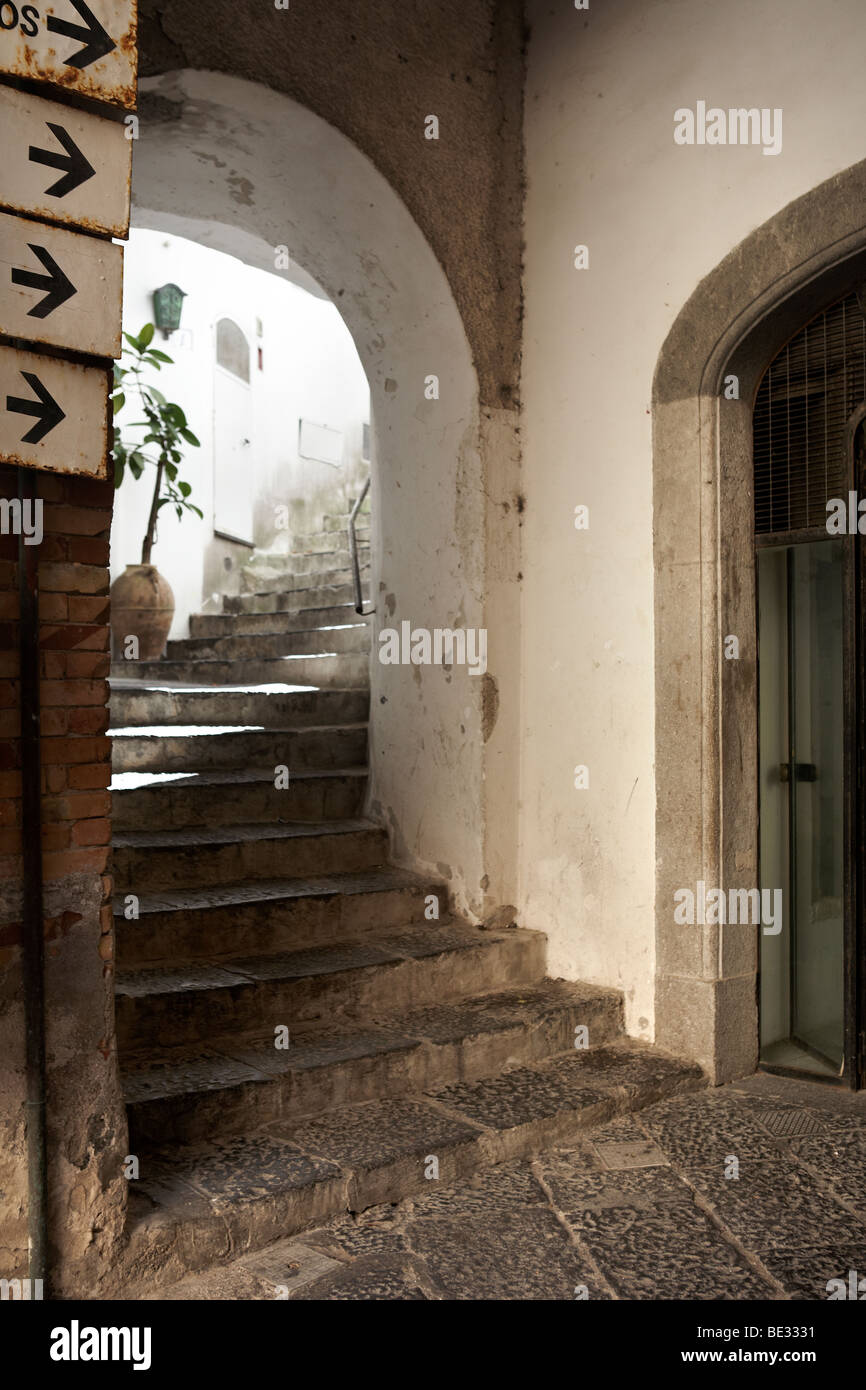 Steps in Amalfi Stock Photo - Alamy