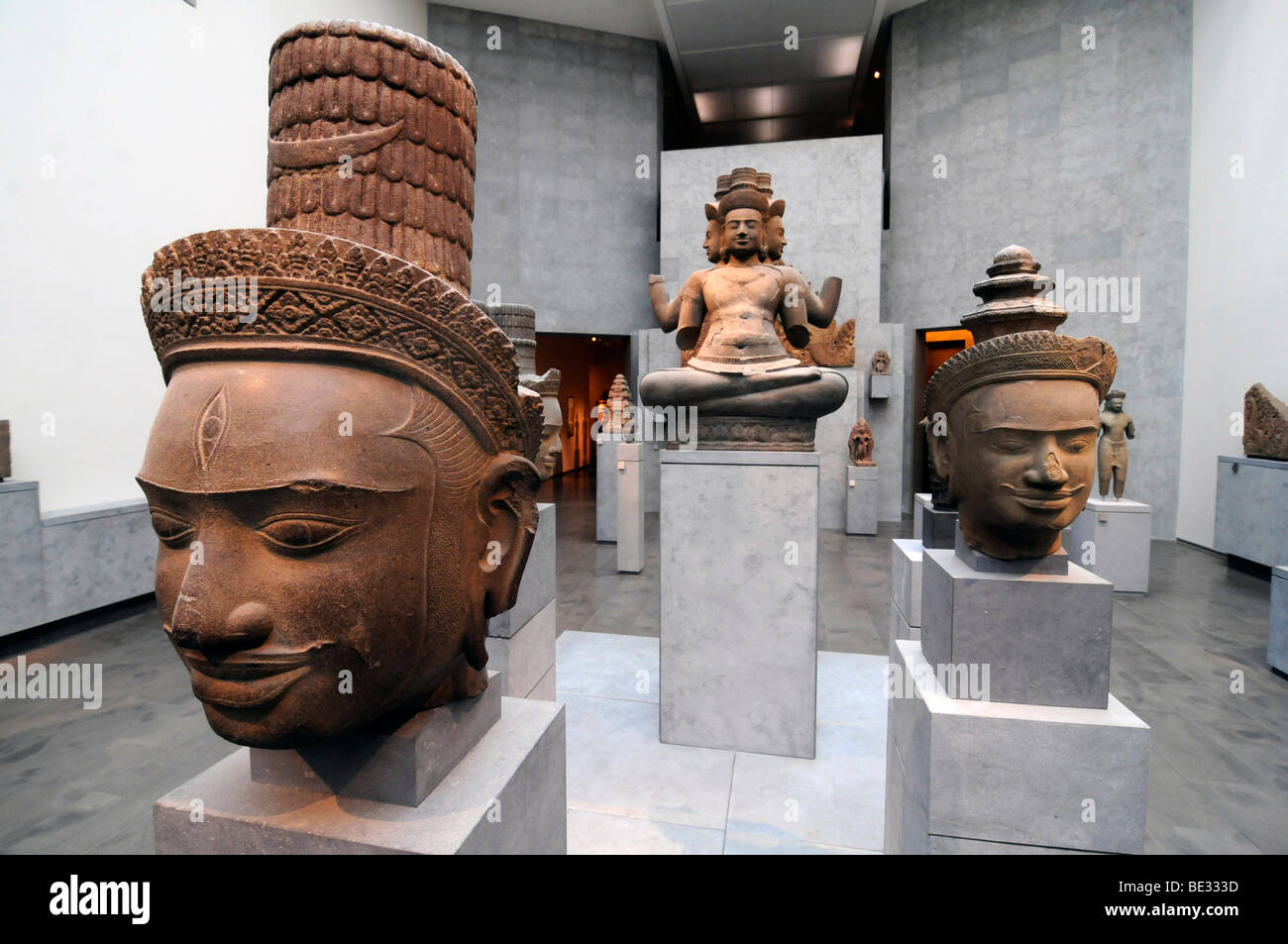Interior of the Musee Guimet, a museum dedicated to Asian arts in ...