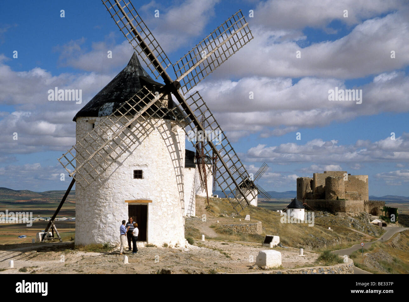 Don Quixote windmills, Consuegra, Castilla-La Mancha, Spain, Europe ...