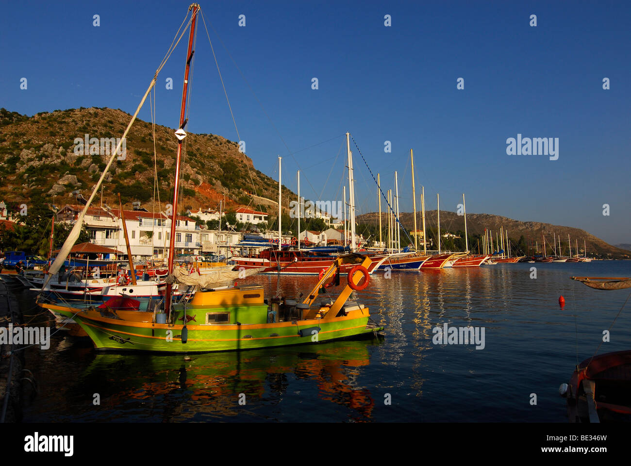Marina of Bozburun, Datca-Halbinsel, Aegaeis, Mittelmeer, Turkey Stock ...