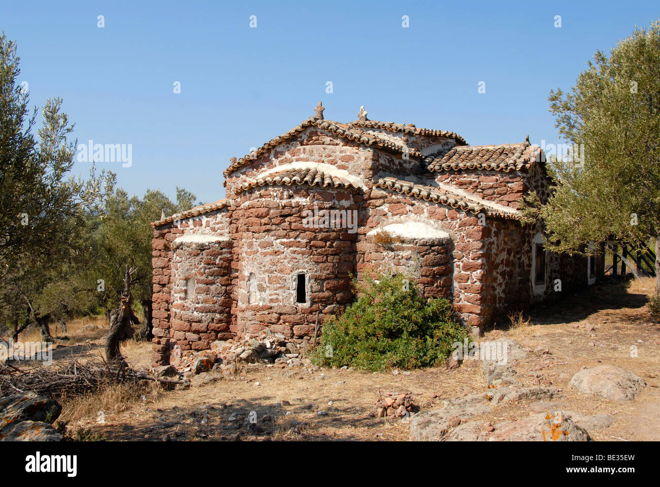 Greek Orthodox Christianity, early Christian three-aisled basilica of ...