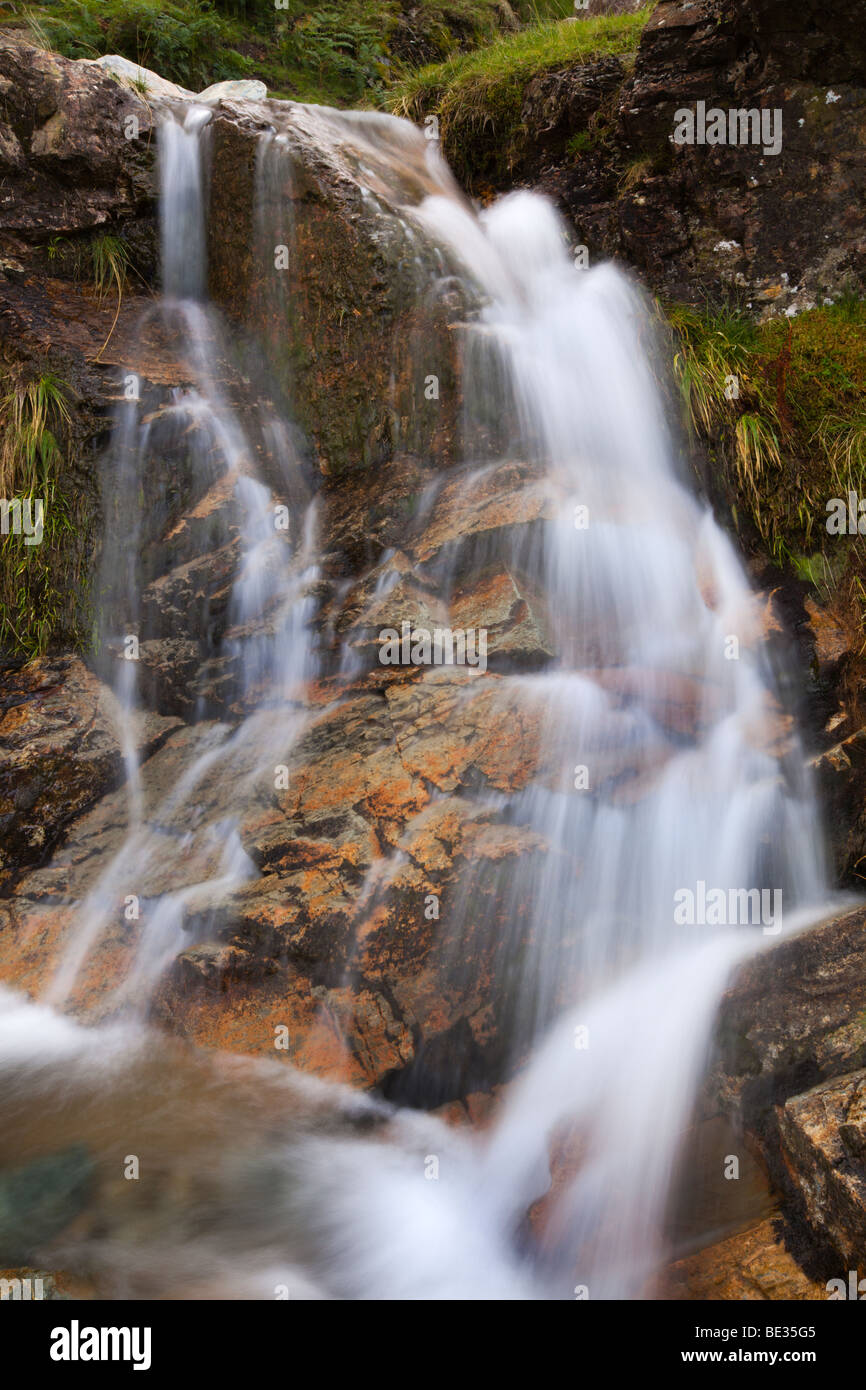 High Mountain Waterfalls In Full Spate Near Buttermere, 'The Lake ...