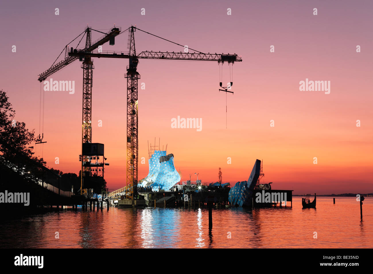 Stage for the opera Aida, Seebuehne Bregenz floating stage, Bregenzer ...