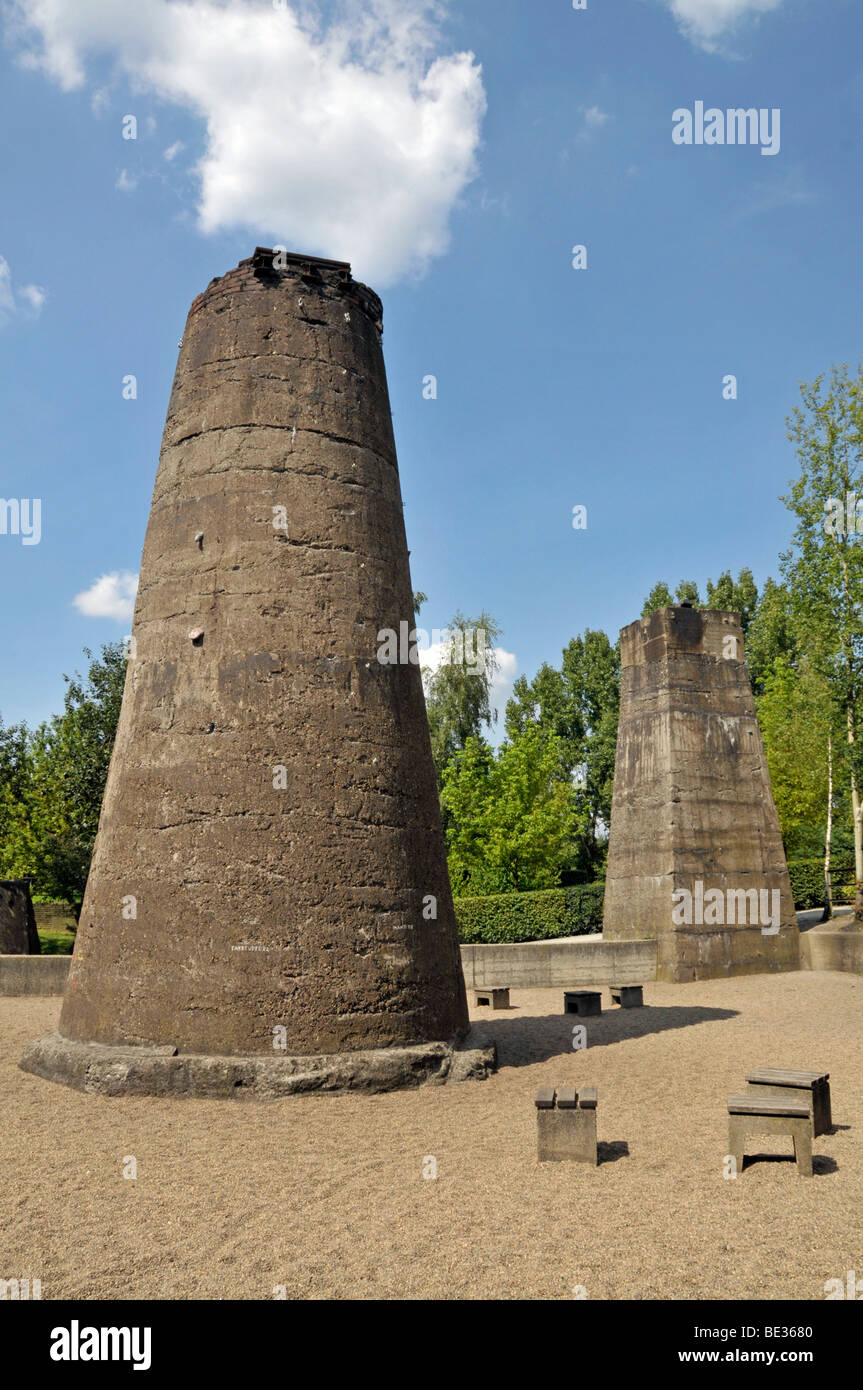 Moeller bunker, now a rock-climbing facility, Landschaftspark Duisburg ...