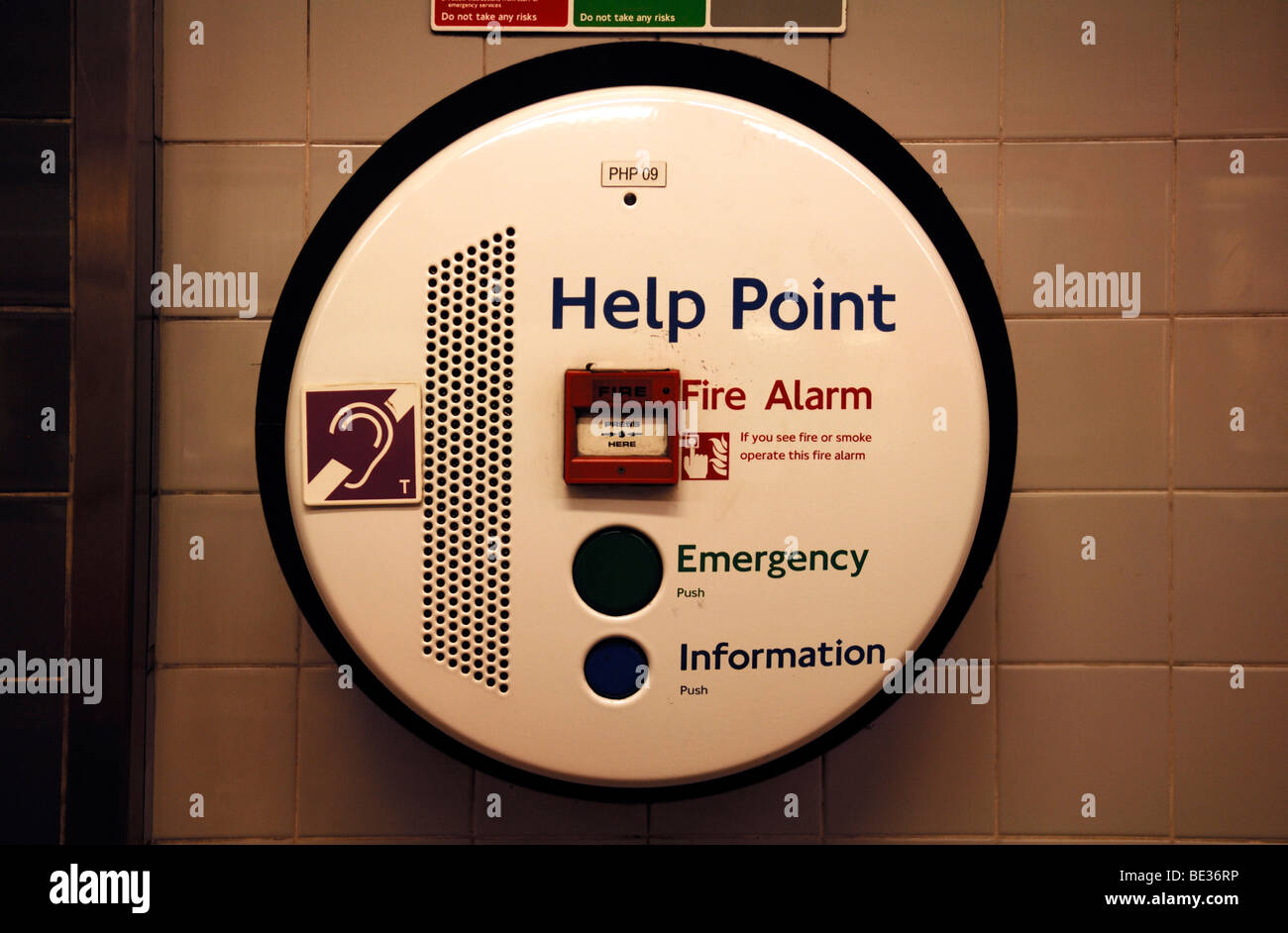"Help Point" in the underground station Tooting Broadway, London ...