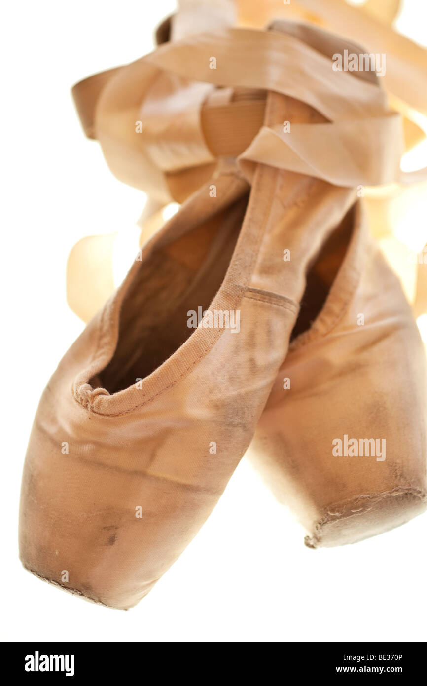 ballet slippers in a well-worn condition Stock Photo - Alamy