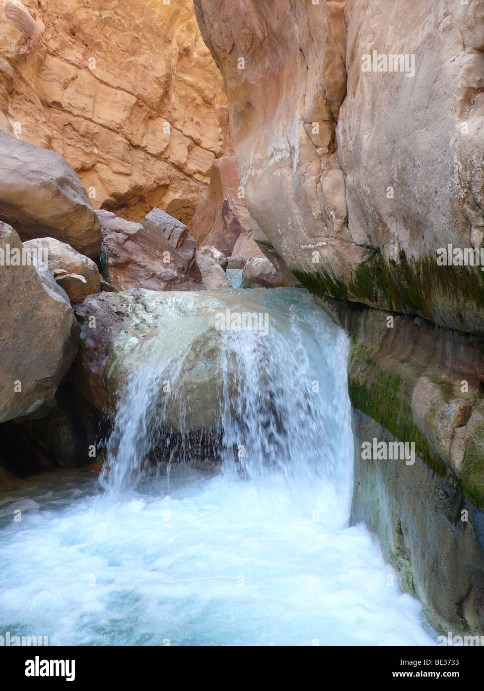 Stream flowing through Wadi Zarqa, Jordan Stock Photo - Alamy