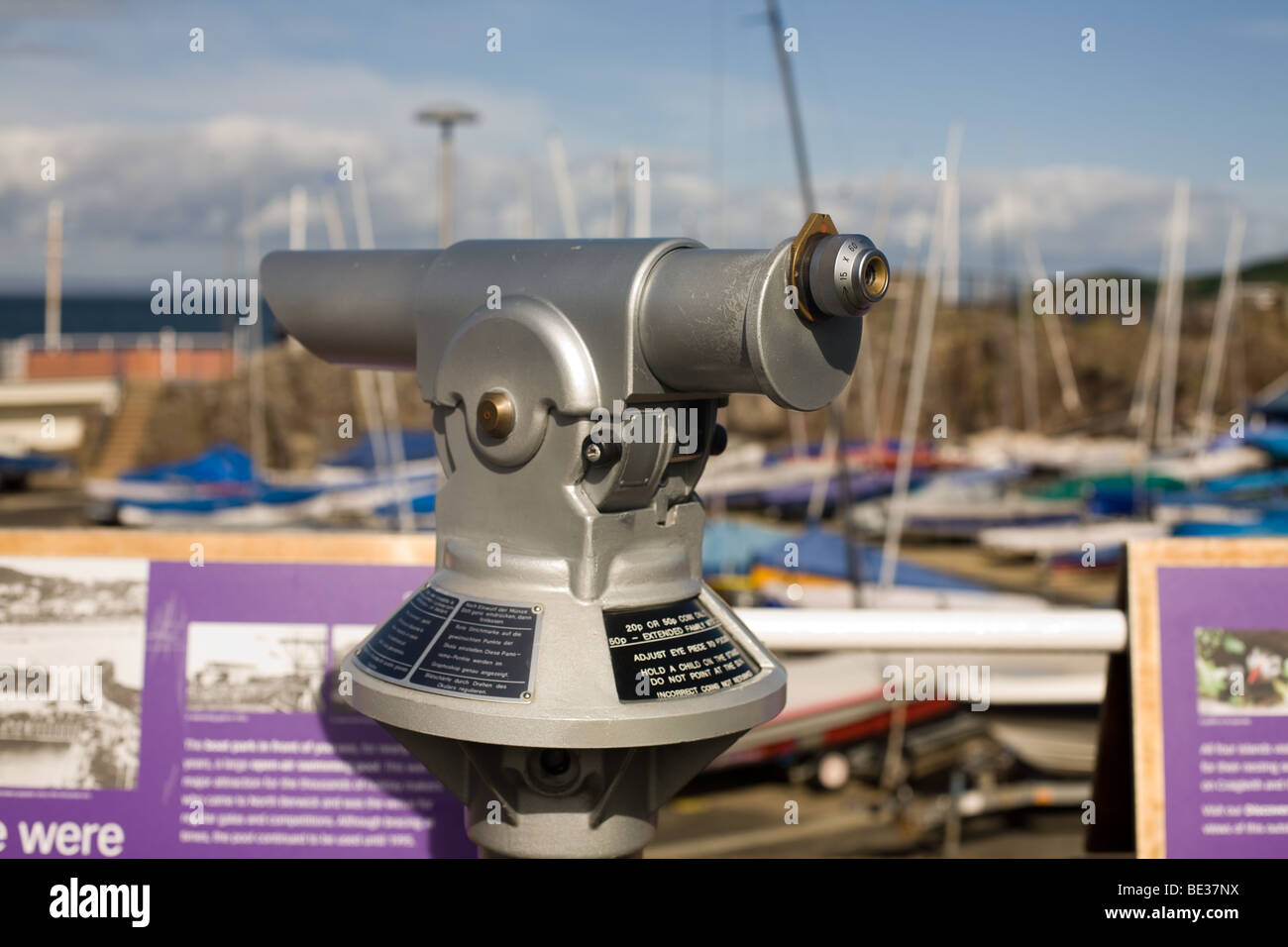 A coin operated telescope at the seaside Stock Photo - Alamy
