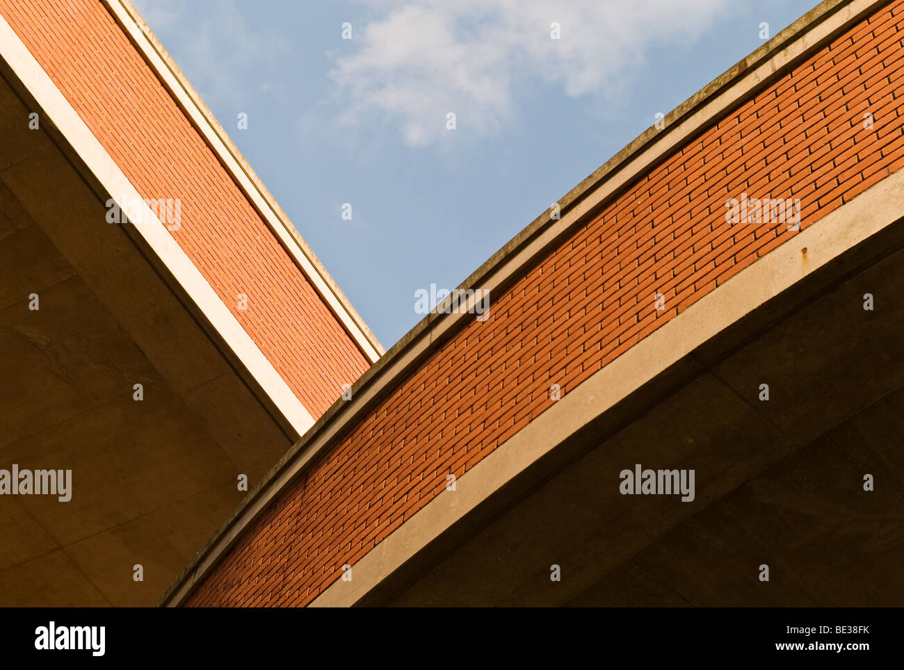 Brick walkways seen from below Stock Photo - Alamy