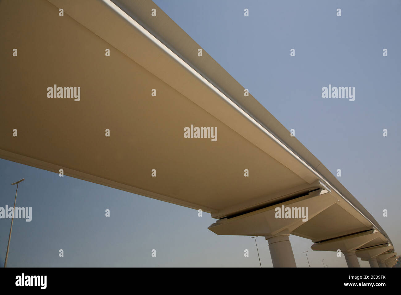 Dubai Metro railway line track construction UAE Stock Photo - Alamy