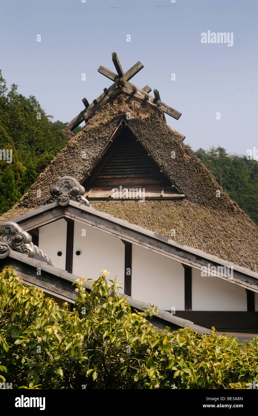 Thatched farmhouse gassho, gassho-zukuri, Ohara in Kyoto, Japan, Asia ...