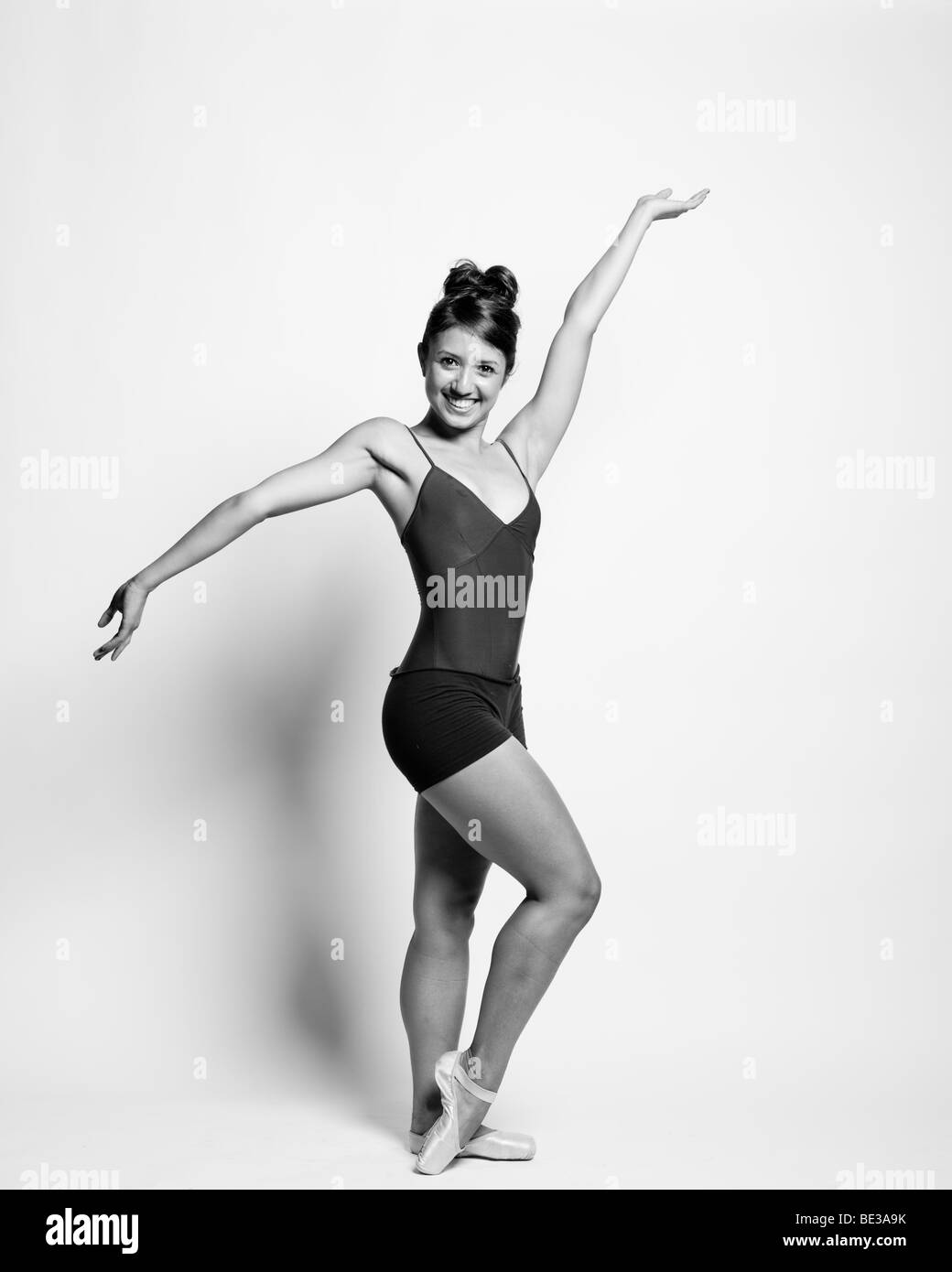 A ballet student poses for a playful portrait Stock Photo - Alamy