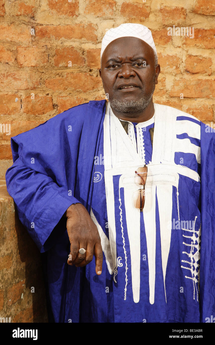 Dignitary, adviser to the Sultan, Foumban, Cameroon, Africa Stock Photo ...