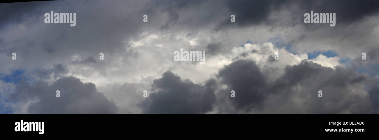 Panorama of dramatic clouds Stock Photo - Alamy