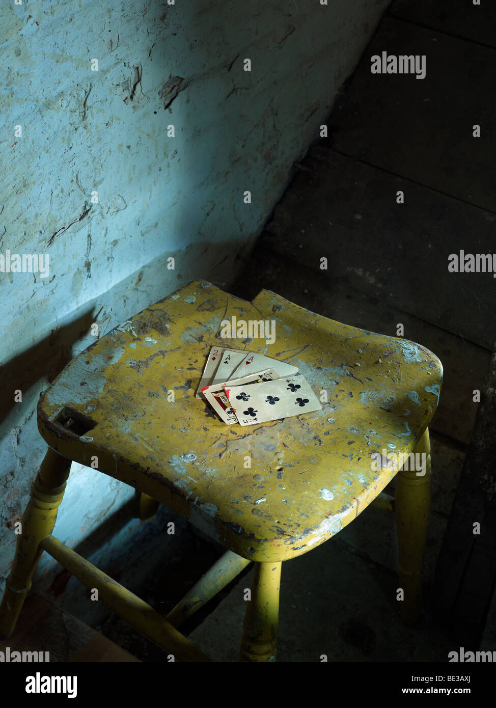 Old poker cards hi-res stock photography and images - Alamy