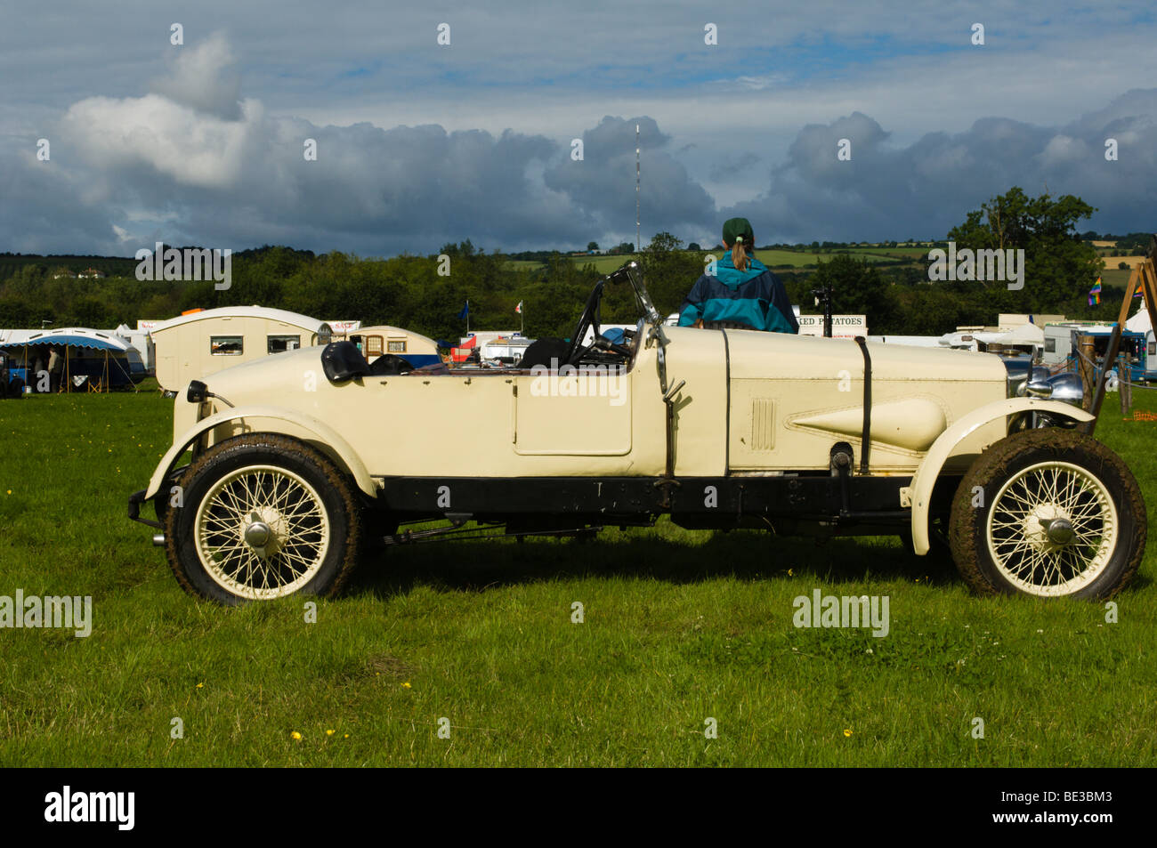 1927 Lea Francis 1440 touring car at a classic vehicle rally Stock ...