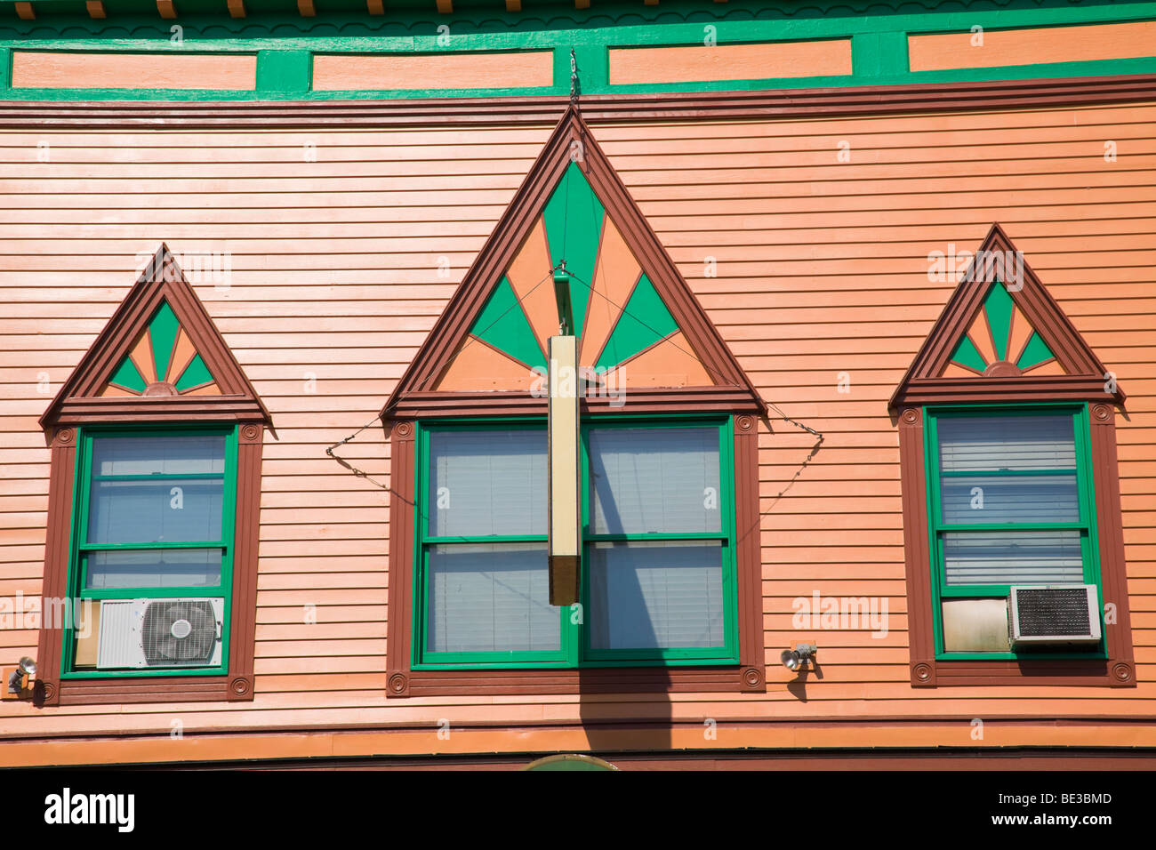 Colorful Architecture of Mackinac Island Stock Photo - Alamy
