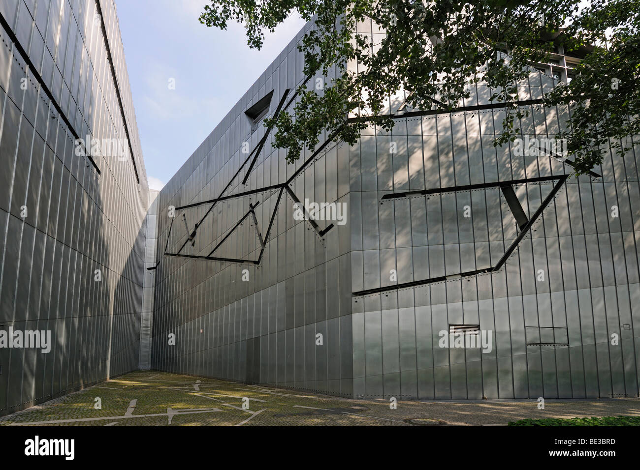Jewish Museum, new building by Daniel Libeskind, detailed view of the ...