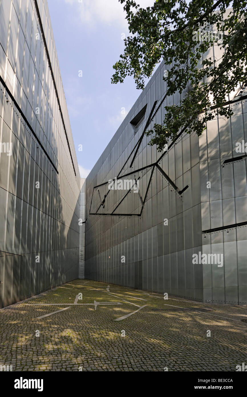 Jewish Museum, new building by Daniel Libeskind, detailed view of the ...
