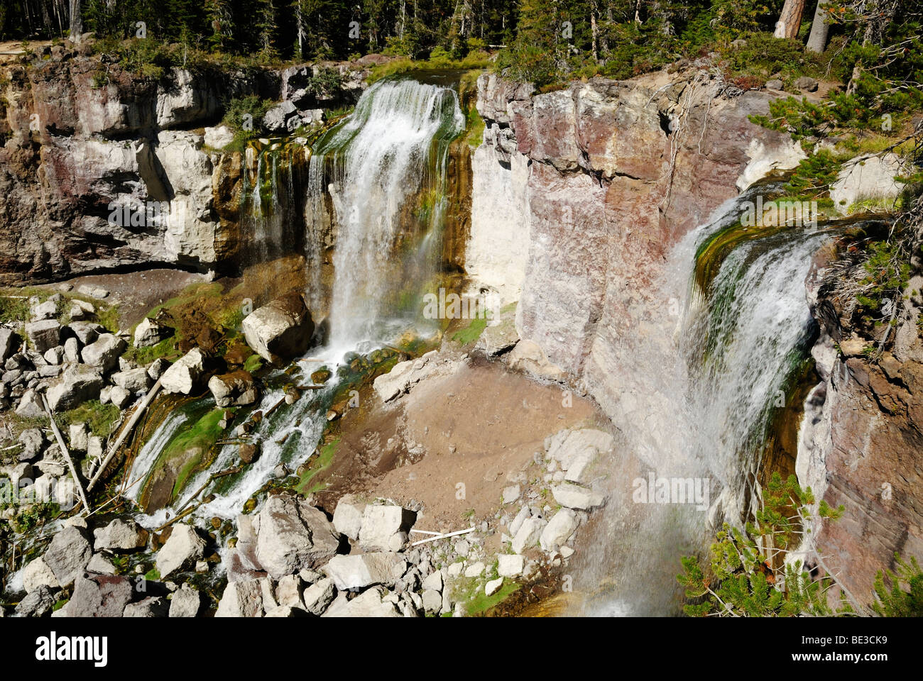 Paulina Falls, Newberry National Volcanic Monument, Oregon, USA Stock ...